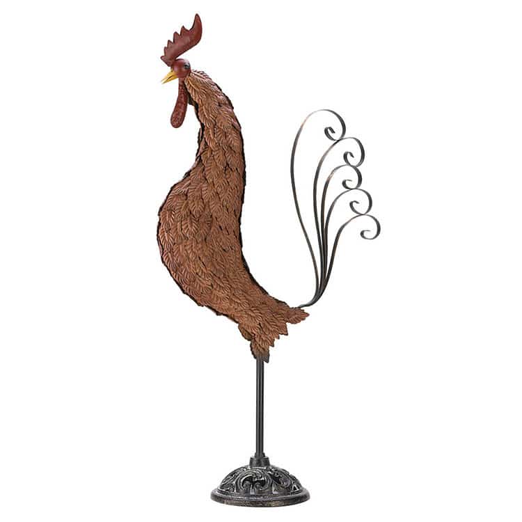 Metal Sculpture Rooster | Happy Homes Collection